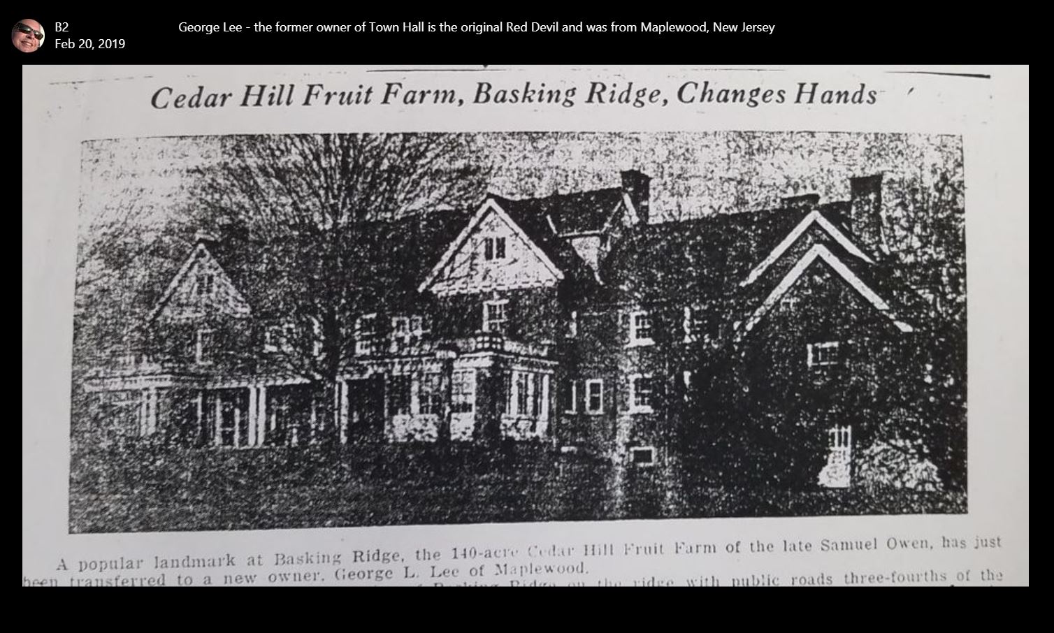 Why is Basking Ridge Called the Red Devils and Why are They Green? - Mr ...