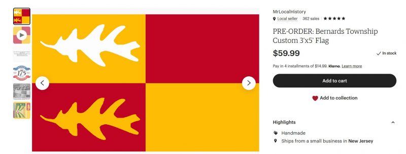 History of The Bernards Township Flag - Mr. Local History Project