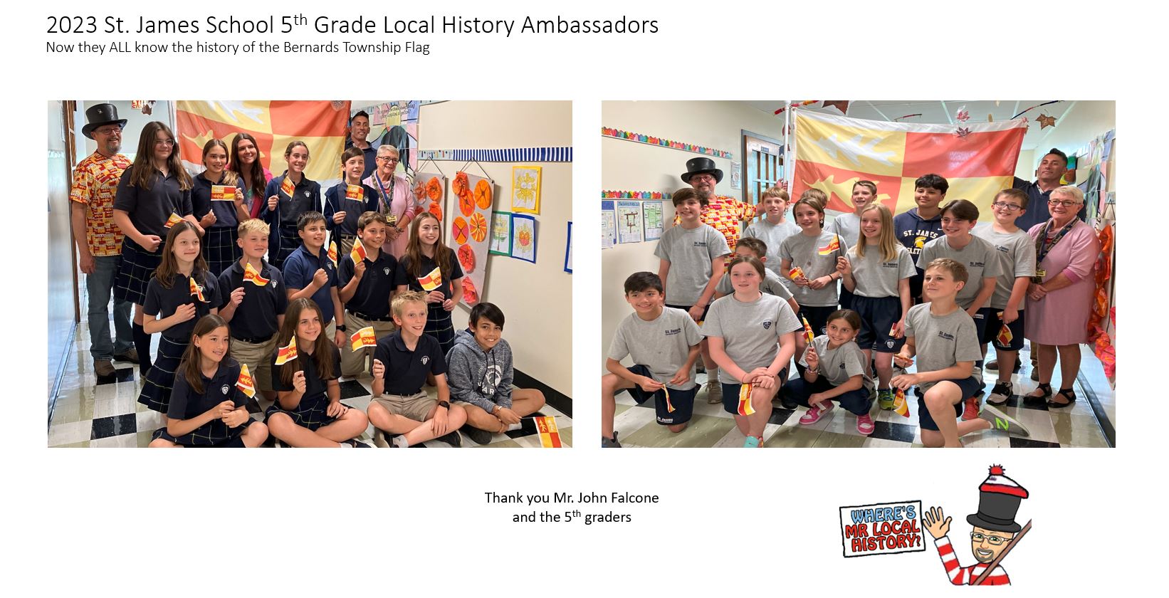 Project Local History Ambassador Flags for Students - Mr. Local History Project