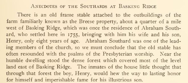 The Southard Family of Basking Ridge and A Historic Finding – Mr. Local ...