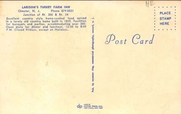 New Life? Larison's Turkey Farm in Chester, New Jersey - Mr. Local ...
