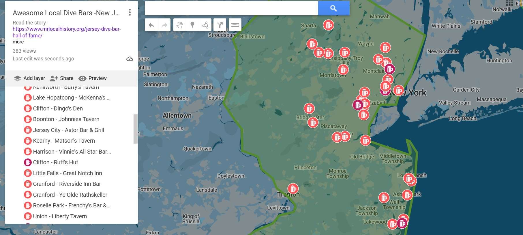 There's a lot of History in These 100+ Jersey Classic Dive Bars - Mr. Local History Project